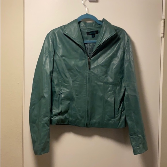Jackets & Coats | Genuine Teal Leather Jacket | Poshmark